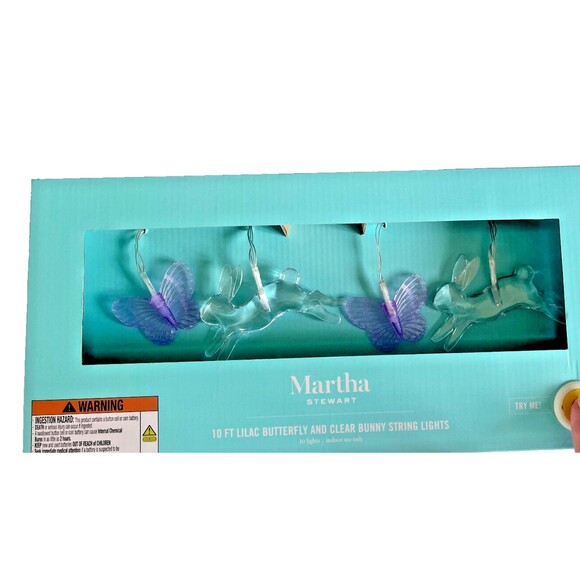 Martha Stewart | Holiday | Martha Stewart Butterfly Bunny Lilac Clear ...